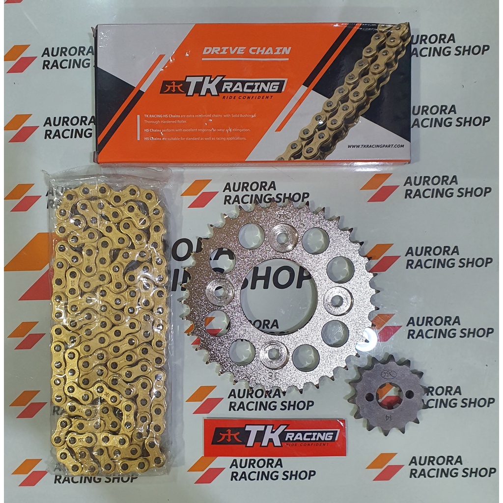 Jual Gear Set Tk Honda Supra X 125 / Blade New / Revo / Supra Fit New & Rantai Tk 428 Hs Gold ...