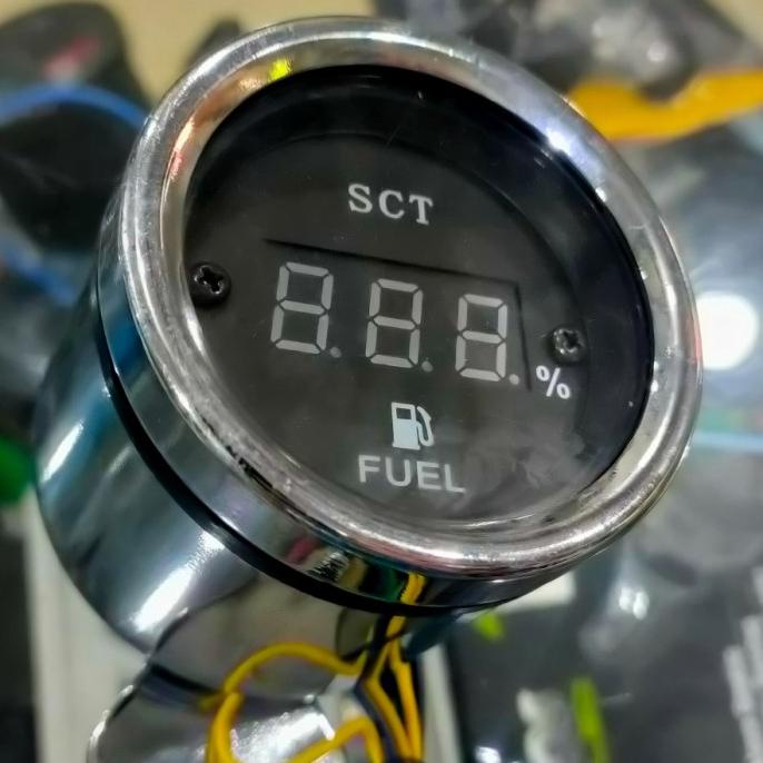 Jual ampere indikator bensin led digital motor universal scarlet black ...