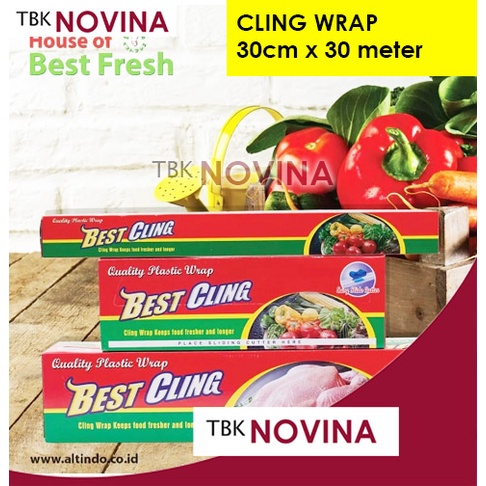 Jual CLING WRAP BEST FRESH 30CM X 30 METER / CLING WRAP PLASTIK ...