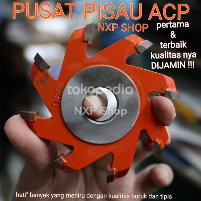 Jual PISAU POTONG ACP MODEL V 8 MATA / 8T GROVING ACP ALUMUNIUM ...