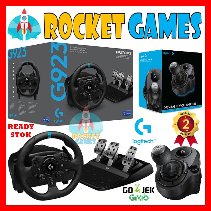 Jual Logitech G923 TRUEFORCE SIM Racing Wheel and Pedals For PS4 / PS5 / PC | Shopee Indonesia