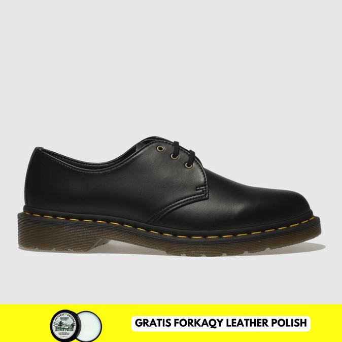 Jual Discount Dr Martens 1461 Vegan Black Smooth Docmart | Shopee Indonesia