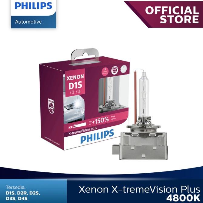 Jual Philips X-tremeVision Plus Xenon HID D1S 4800K Gen2 | Shopee Indonesia