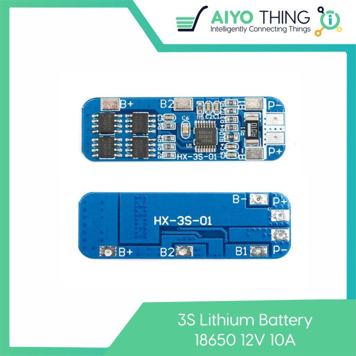 Jual 3S Lithium Battery 18650 12V 10A Pelindung Cas Board Modul BMS ...