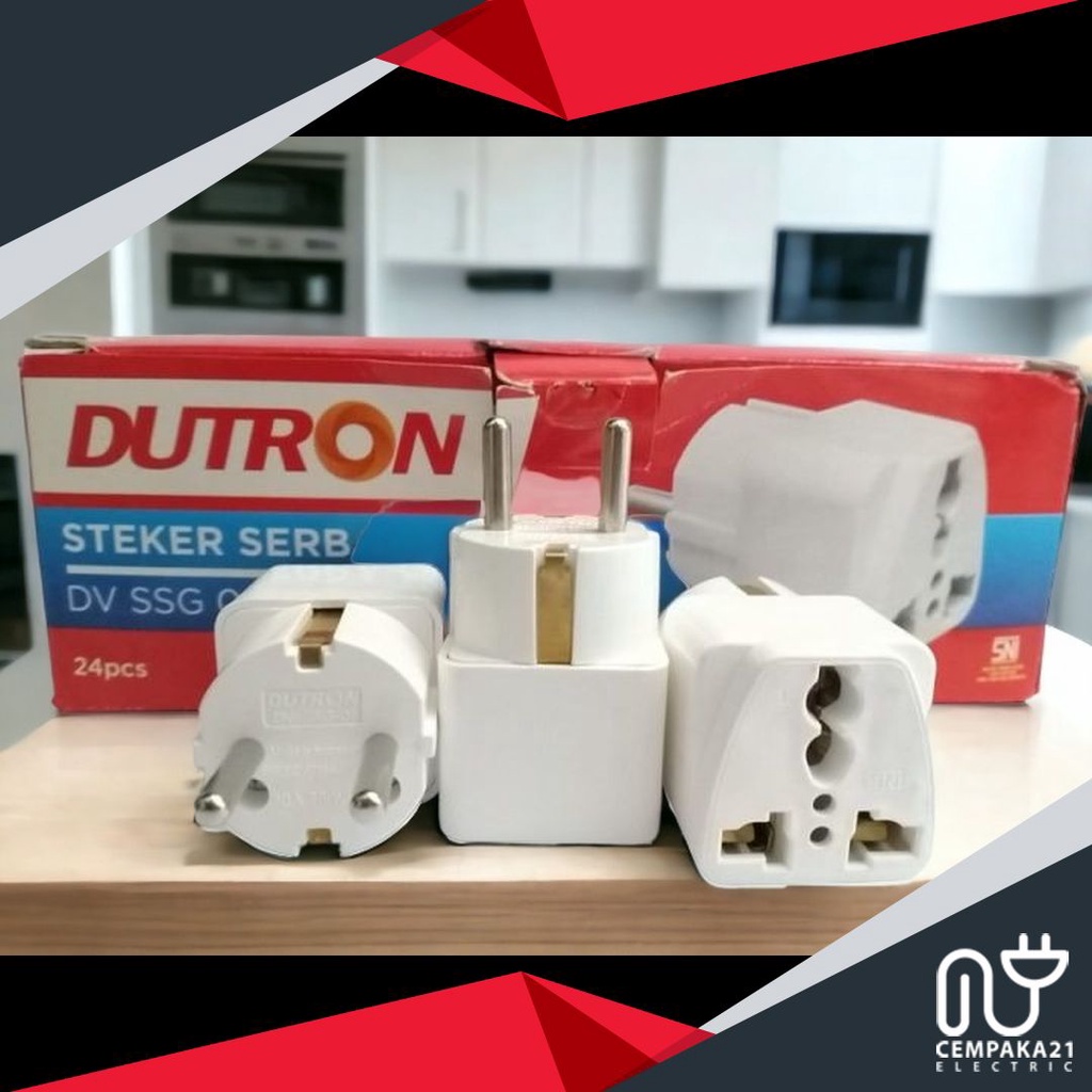 Jual Dutron Oversteker Adaptor Sambungan Colokan listrik colokan kaki 3 ...