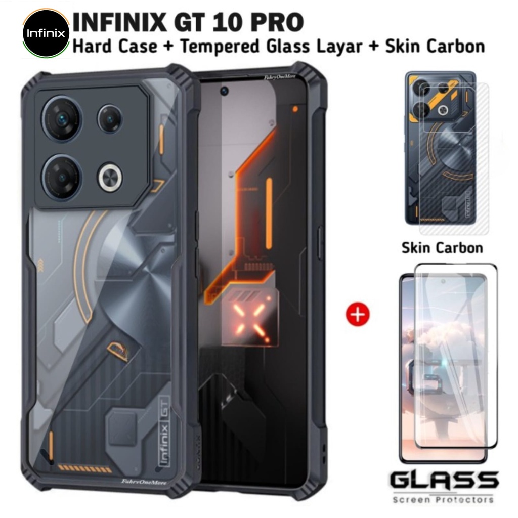 Jual PROMO 3in1 Casing Infinix GT 10 Pro Armor Transparant Case Anti ...