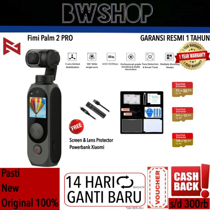 Jual Fi Palm 2 Pro Gimbal Camera Stabilizer Cmos Sensor Gimbal Poet Cam ...