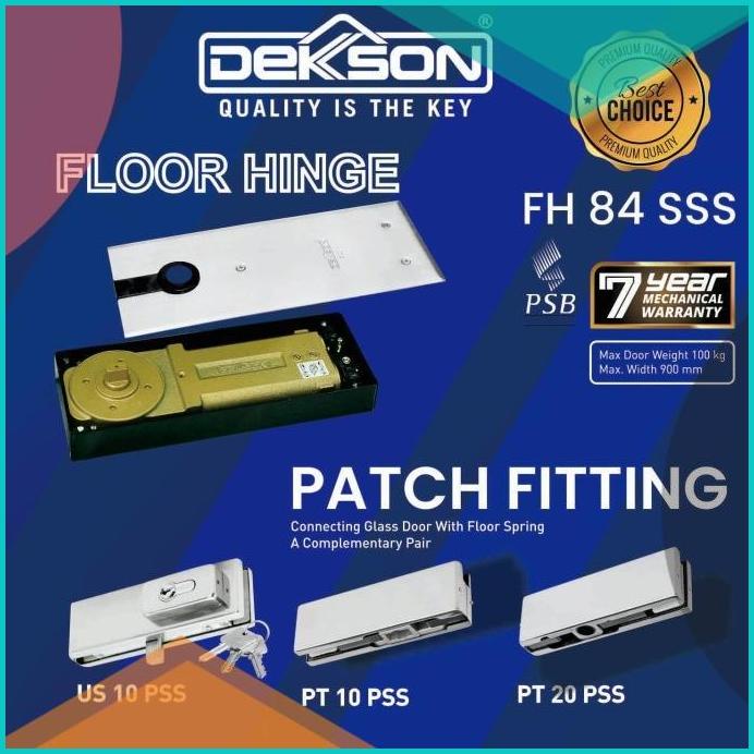 Jual Paket Komplit Set Floor Hinge Dekkson FH 84+Patch Fitting Dekkson PSS 20JVLZ3 suku cadang ...