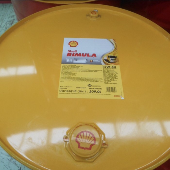 Jual [New] Oli Shell Rimula R4 X 15W-40 Ci 4 -209 Liter Drum -Oli Mesin ...