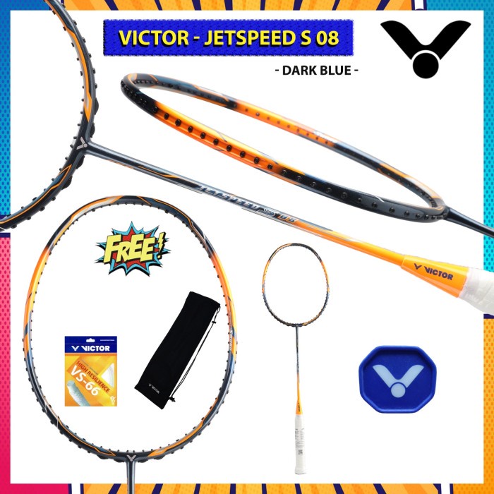 Jual [Best Seller] Raket Badminton Original Victor Jetspeed S08 S 08 ...