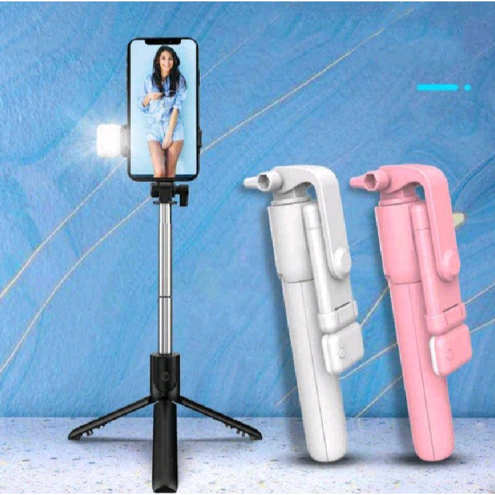 Jual Selfie Stick Bluetooth 3 In 1 Tripod R1 Tongsis Bluetooth