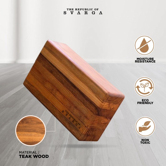Jual Svrg. Yoga Block/ Balok Yoga Kayu Jati Teak Wood | Shopee Indonesia