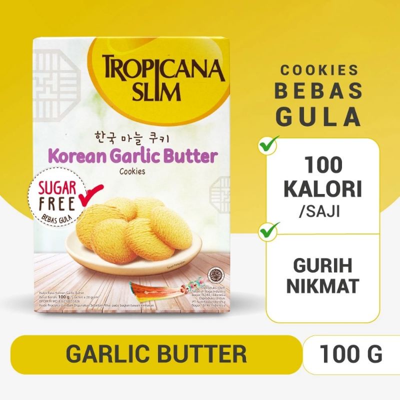 Jual TROPICANA SLIM KOREAN GARLIC BUTTER COOKIES 100GR 5s | Shopee ...