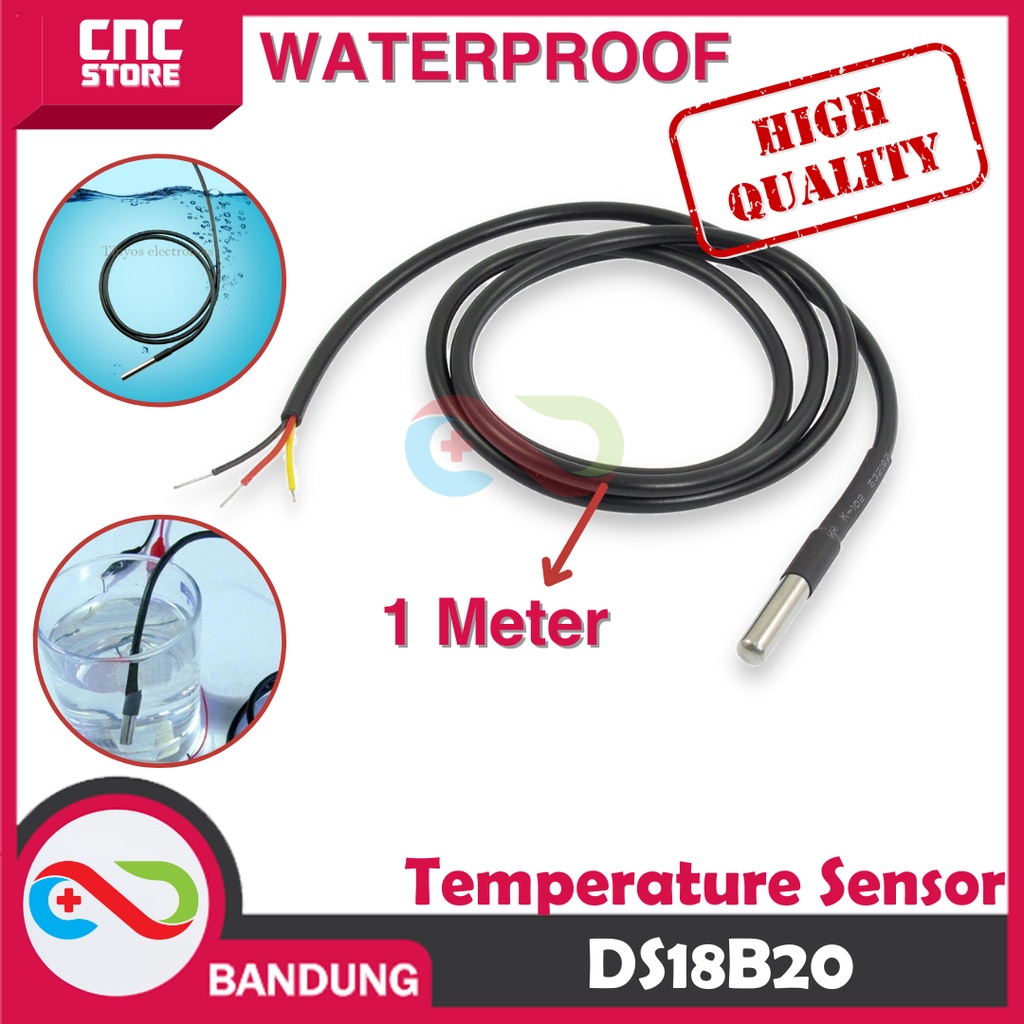 Jual DS18B20 WATERPROOF TEMPERATURE SUHU SENSOR PROBE ARDUINO UNO ...