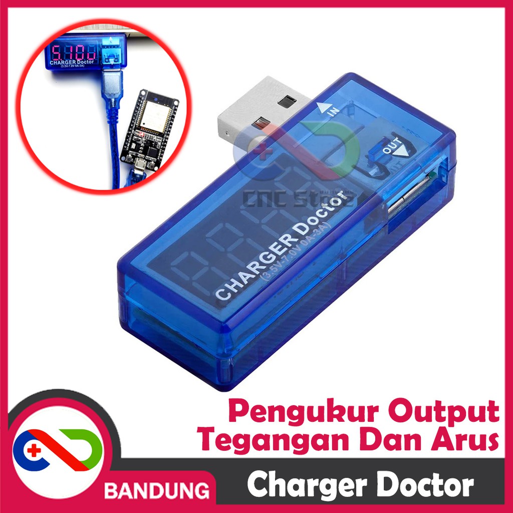 Jual USB DOCTOR CHARGER POWER METER/USB AMPERE METER VOLT METER ...