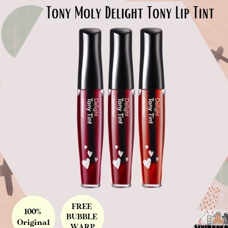 Jual Terkini Tony Moly Delight Tony Lip Tint (ORI 100%) | Shopee Indonesia