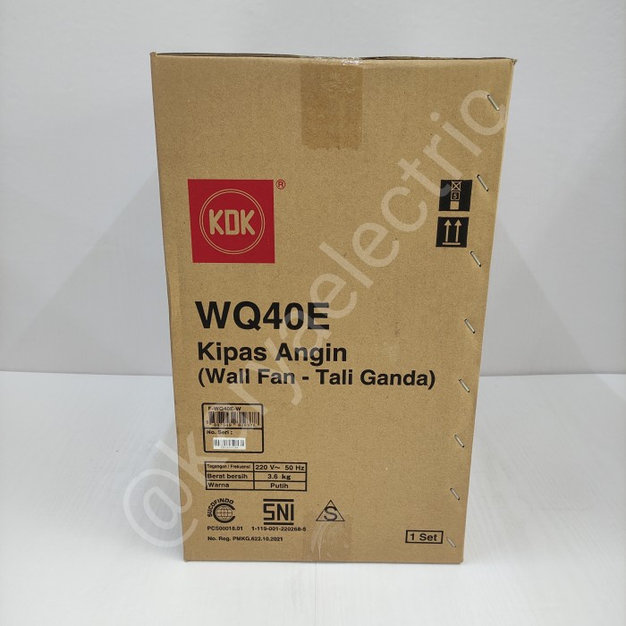 Jual Kdk Wq40E Wallfan Kipas Angin Dinding 2 Tali Wq 40E 16Inch ...