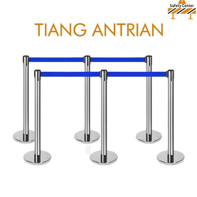 Jual Tiang Antrian / Queue Line Separator Stainless | Shopee Indonesia