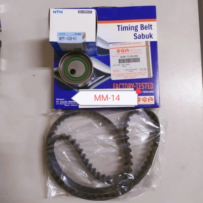 Jual Timing Belt Set Plus Tensioner Apv Futura Injeksi Baleno Mega Cary ...