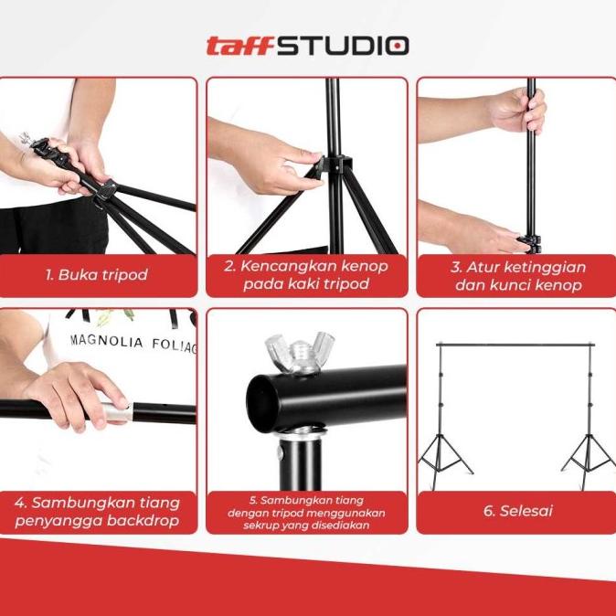 Jual Stand Tiang Background Bracket Backdrop Green Screen 190 X 300Cm ...