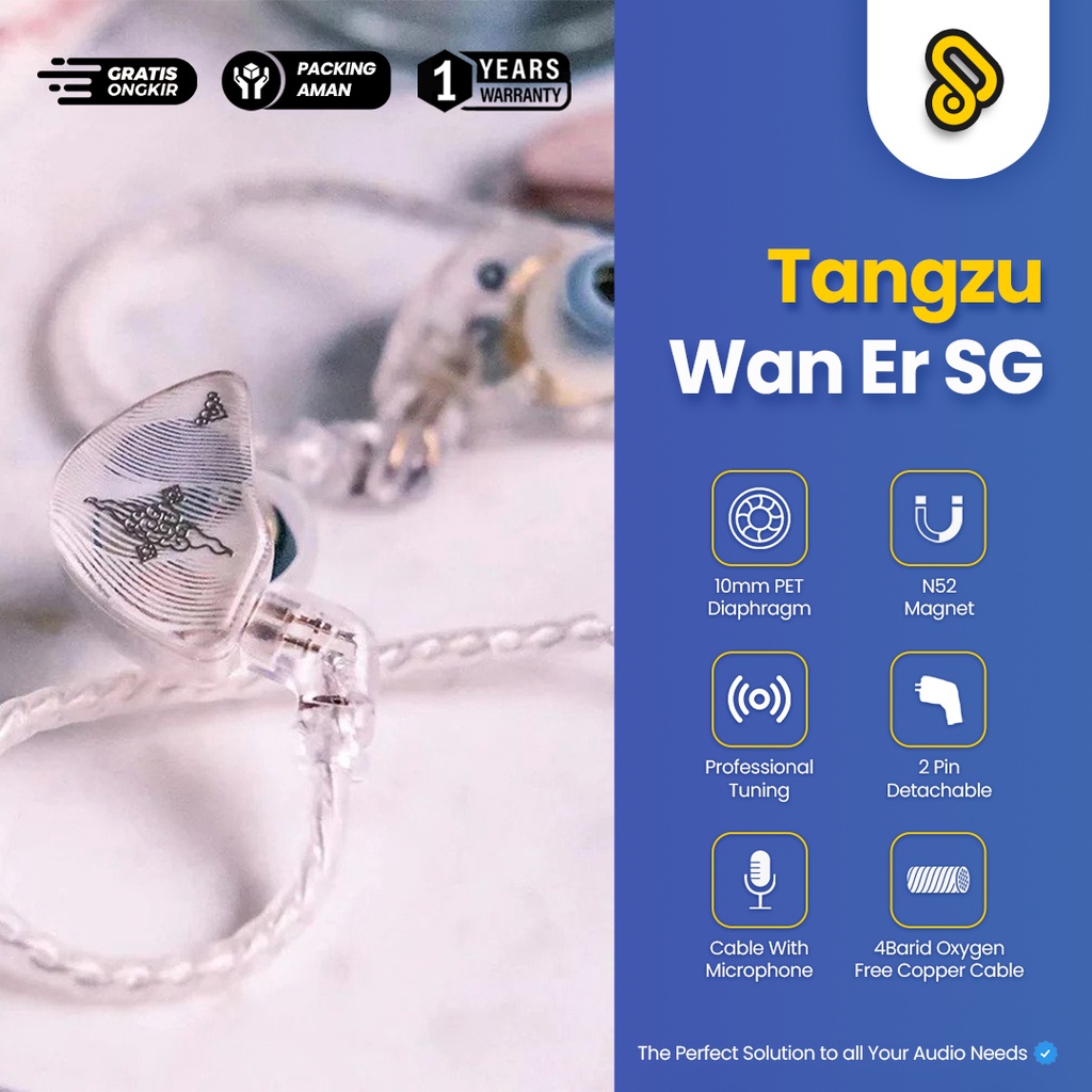 Jual TANGZU Waner Wan Er SG In Ear Monitor Earphone Headset | Shopee ...