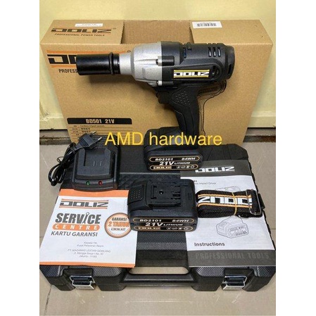 Jual Mesin Impact Wrench Cordless Drill 21V BD501 Doliz Original BD 501 ...