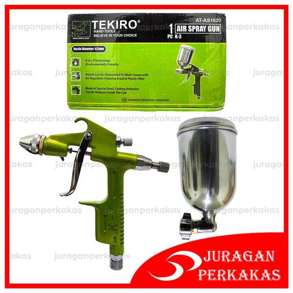 Jual TEKIRO K-3 AIR SPRAY GUN SEMPROTAN CAT TABUNG ATAS KOMPRESOR ANGIN ...