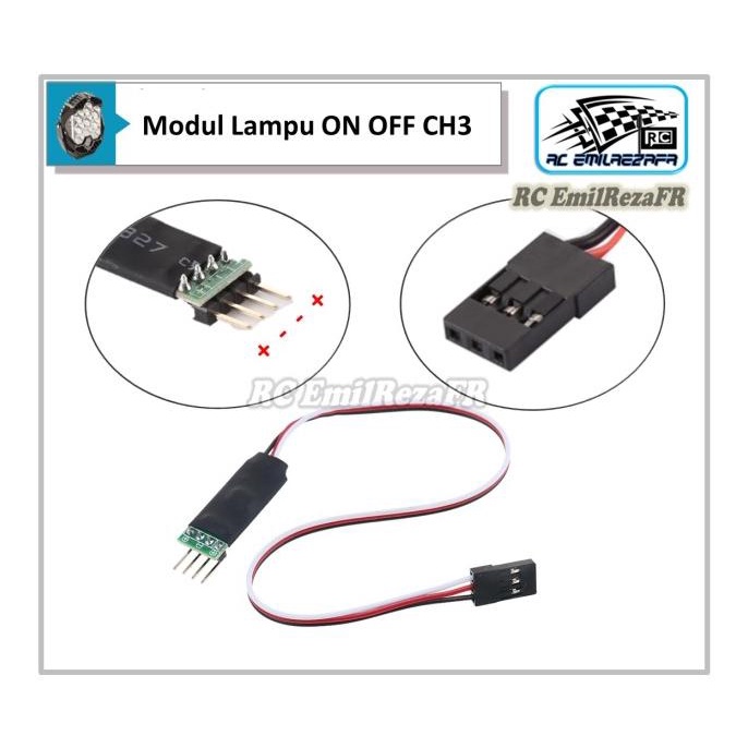 Jual Modul Lampu ON OFF CH3 RC Car | Shopee Indonesia