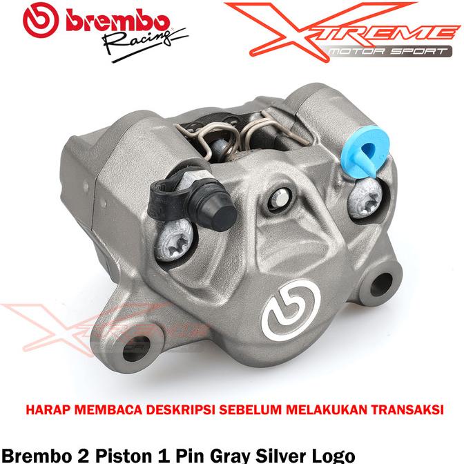 Jual Kaliper Brembo Grey 2 Piston 1 Pin Universal ORIGINAL | Shopee Indonesia
