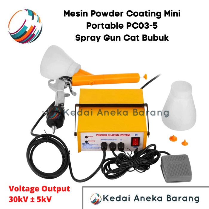 Jual Mesin Powder Coating Portable Mini Spray Gun Oven Cat Bubuk PC03-5 ...