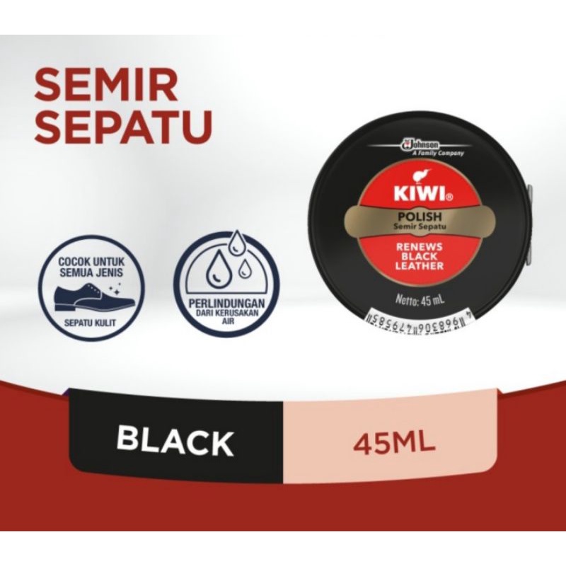 Jual KIWI SEMIR SEPATU PASTE SP BLACK 45ML ORIGINAL | Shopee Indonesia