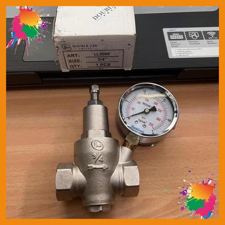 Jual prv pressure reducing valve double-lin 3/4 inch with indicator ...