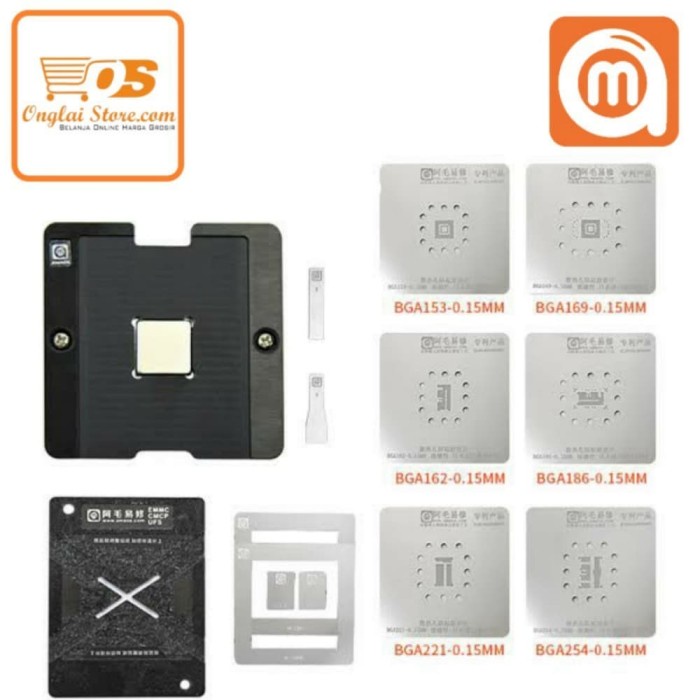 Jual CETAKAN IC BGA AMAOE EMMC EMCP UFS 1set Original | Shopee Indonesia
