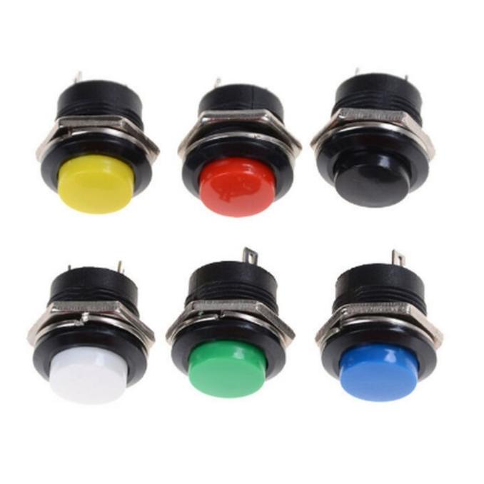 Jual ] TOMBOL PUSH BUTTON ON SAKLAR SWITCH R13-507 16MM | Shopee Indonesia