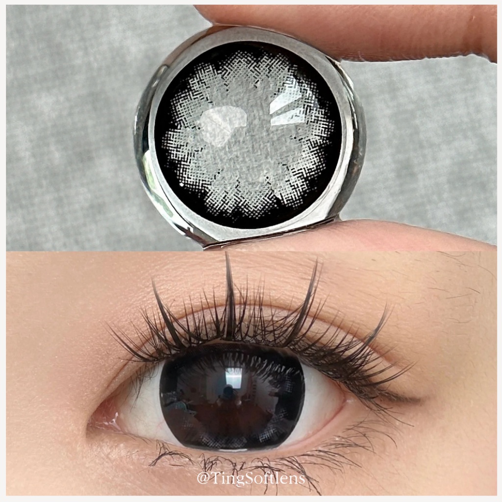Jual (COD) Softlens Lensa Kontak 1 Pasang Hitam Membesarkan Mata Barbie ...