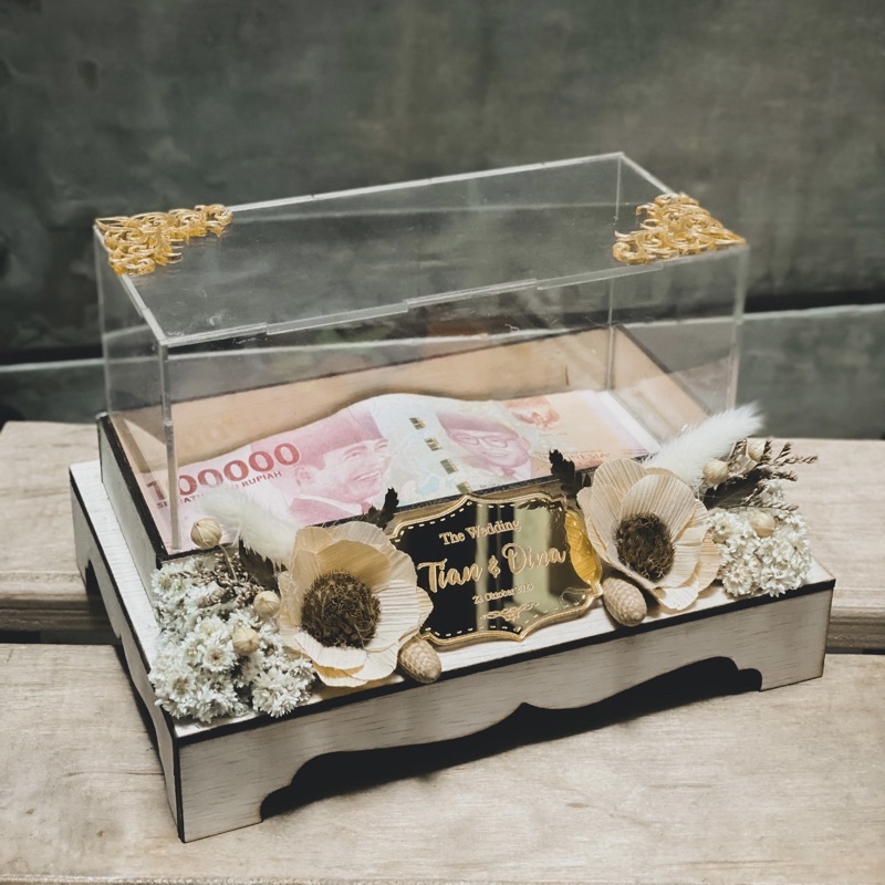 Jual (Ready Stock) Kotak Uang / Box Mahar/ Uang kertas / kotak seserahan pernikahan | Shopee ...