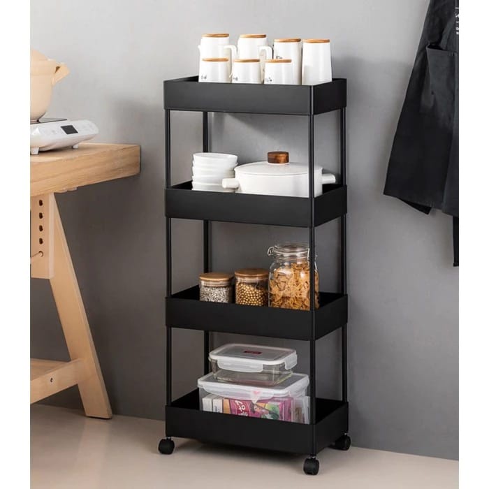 Jual Rak Troli Kamar Mandi Rak Susun Serbaguna 4 Tingkat Dengan Rod Rak ...