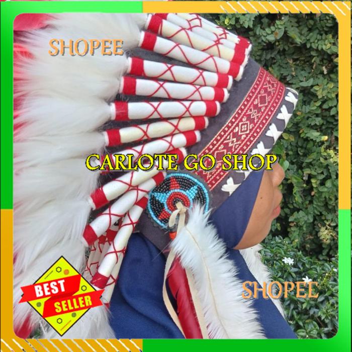 Jual TOPI INDIAN - TOPI SUKU INDIAN INDIAN HEADDRESS SMALL ANGSA ...