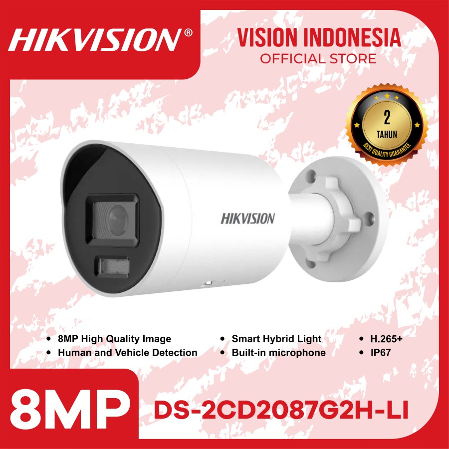 Jual HIKVISION DS-2CD2087G2H-LI - 8 MP Smart Hybrid Light with ColorVu | Shopee Indonesia