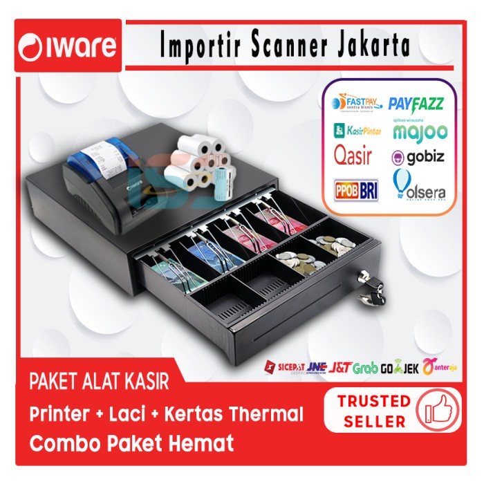 Jual PAKET ALAT KASIR ANDROID BLUETOOTH (CASH DRAWER+PRINTER+KERTAS ...