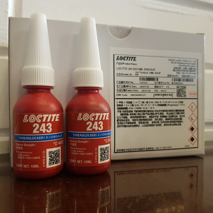 Jual Loctite 243 / Lem Baut / Threadlocker Loctite 243 / Pelumas Baut 10Ml | Shopee Indonesia