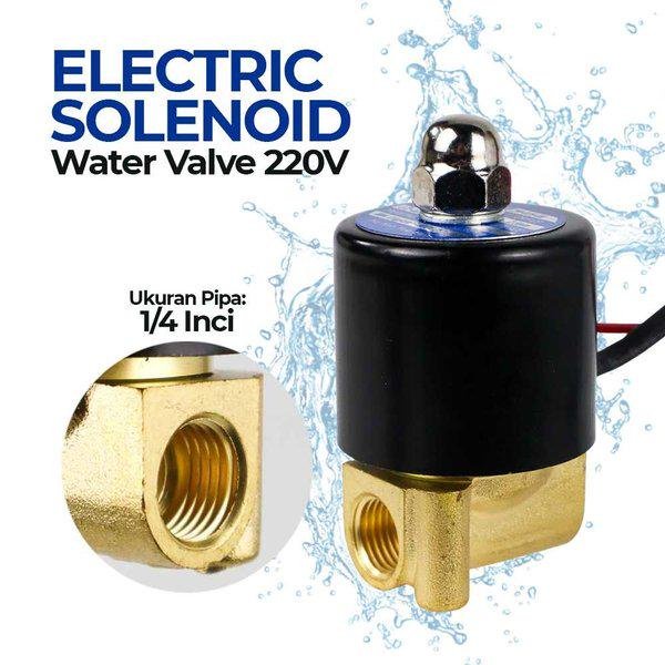 Jual Geerte Electric Solenoid Water Valve 220V 2 Point 1/4 Inch 2W-025-08 Water Selenoid Valve ...