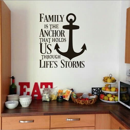 Jual Stiker Jangkar Family Wall Sticker Dingding Kaca Kantor Office ...