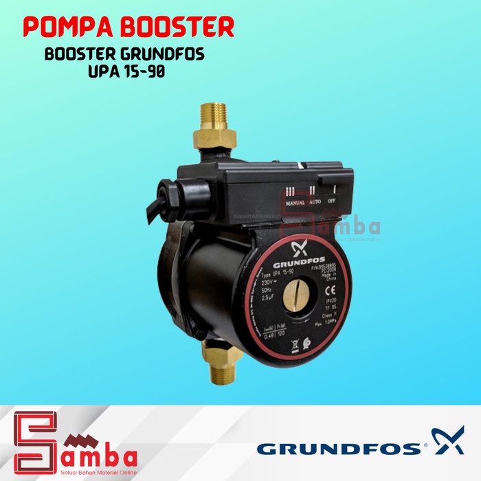 Jual [Original] Pompa Booster Grundfos Upa 15-90 Pompa Pendorong Air Upa 15 90 Terbatas | Shopee ...
