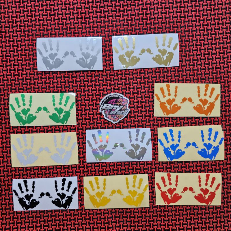 Jual Stiker Sticker Tangan Sepasang Cutting | Shopee Indonesia