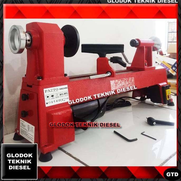Jual Pazto Mesin Bubut Kayu 450 Mm Wood Lathe Machine 45 Cm Original ...