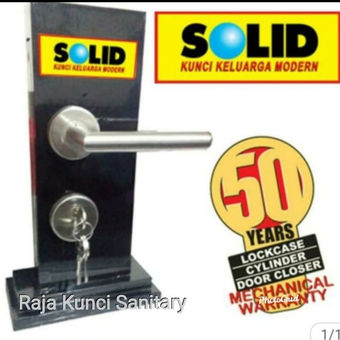 Jual PAKET HANDLE ROSES SOLID HRE 61.41 /KUNCI PINTU STAINLESS (KOMPLIT ...