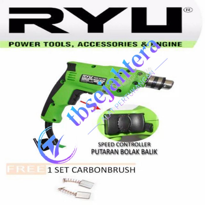 Jual Mesin Bor 10mm RDR 10-3 Bolak Balik RYU Bor Tangan RYU | Shopee ...