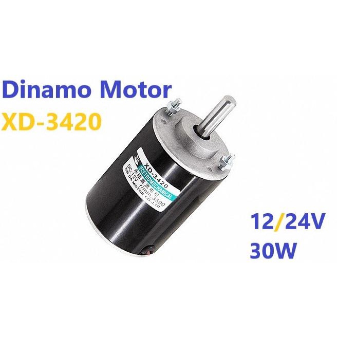 Jual Dinamo Motor XD-3420 DC 12V/24V 30W (8194) | Shopee Indonesia