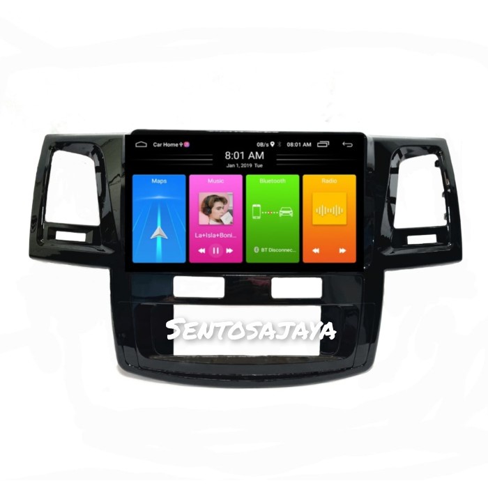 Jual FRAME HEAD UNIT ANDROID 9 INCH TOYOTA HILUX / FORTUNER 2005-2015 ...